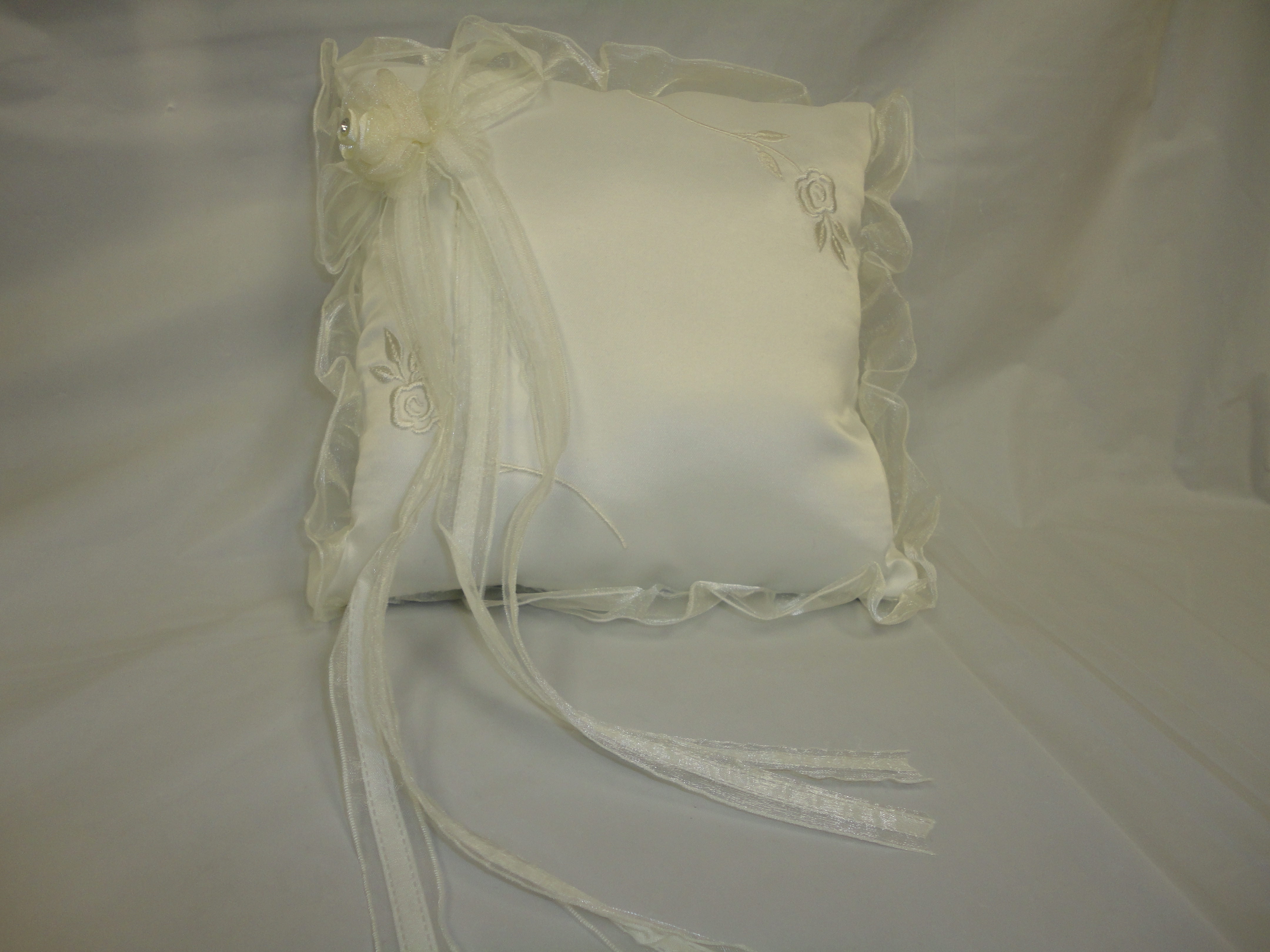 Charmed Wedding Ceremony Ivory Wedding Ring Bearer Pillow with ...