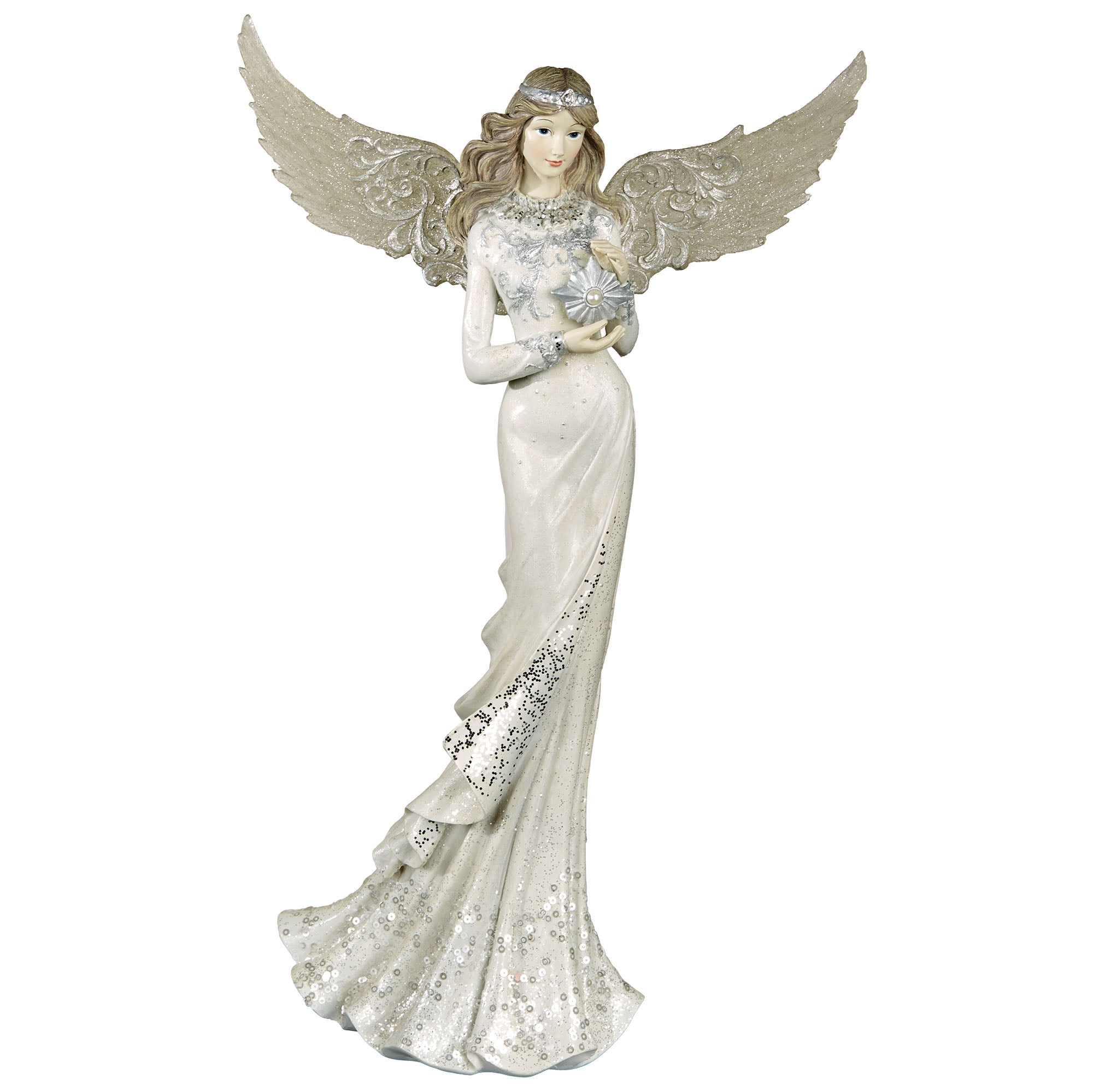 Charmeine Ivory Angel Table Sculpture - Walmart.com