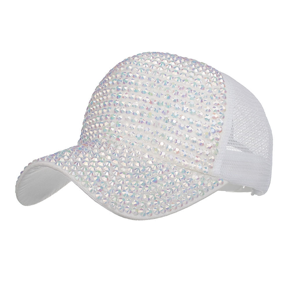 Charmgo Baseball Cap Clearance, Women Rhinestone Hats Female Baseball ...