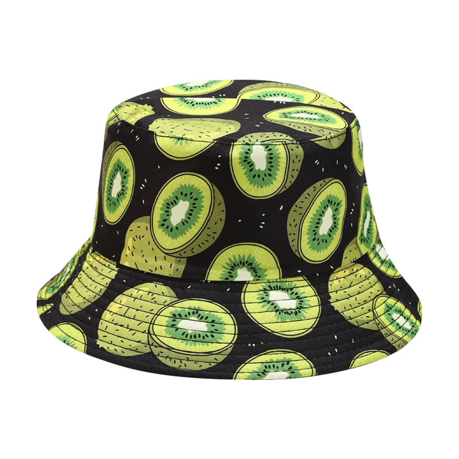 Charmgo Bucket Hats Clearance, Men's and Women's Casual Bucket Hat 3D Pattern Orange Bucket Hat ...