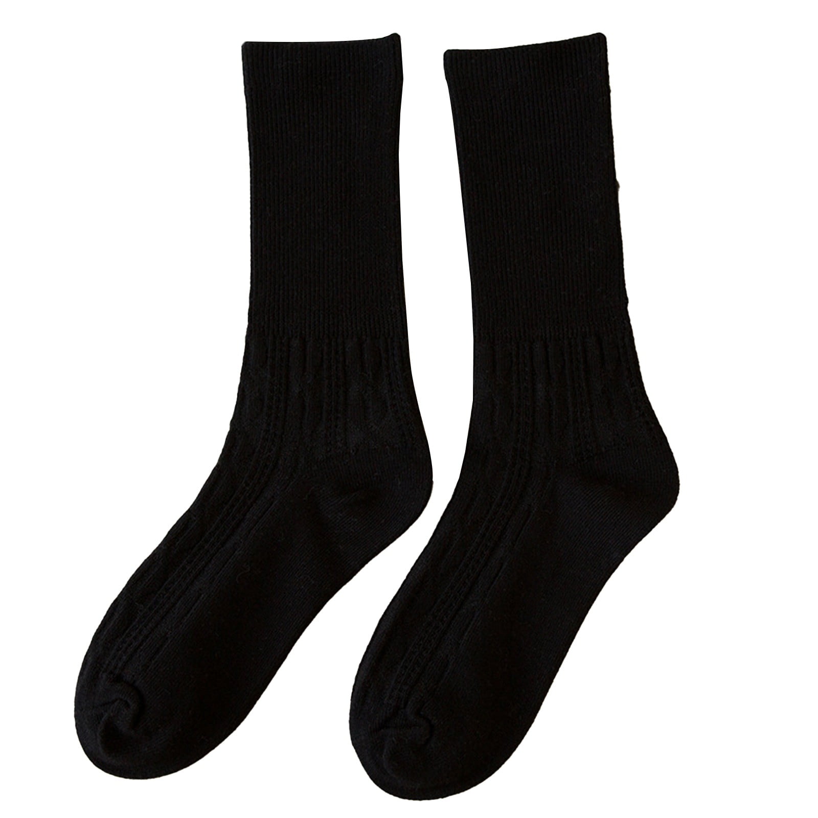 Charmgo Clearance Crew Socks for Women, Solid Color Warm Socks Wind ...