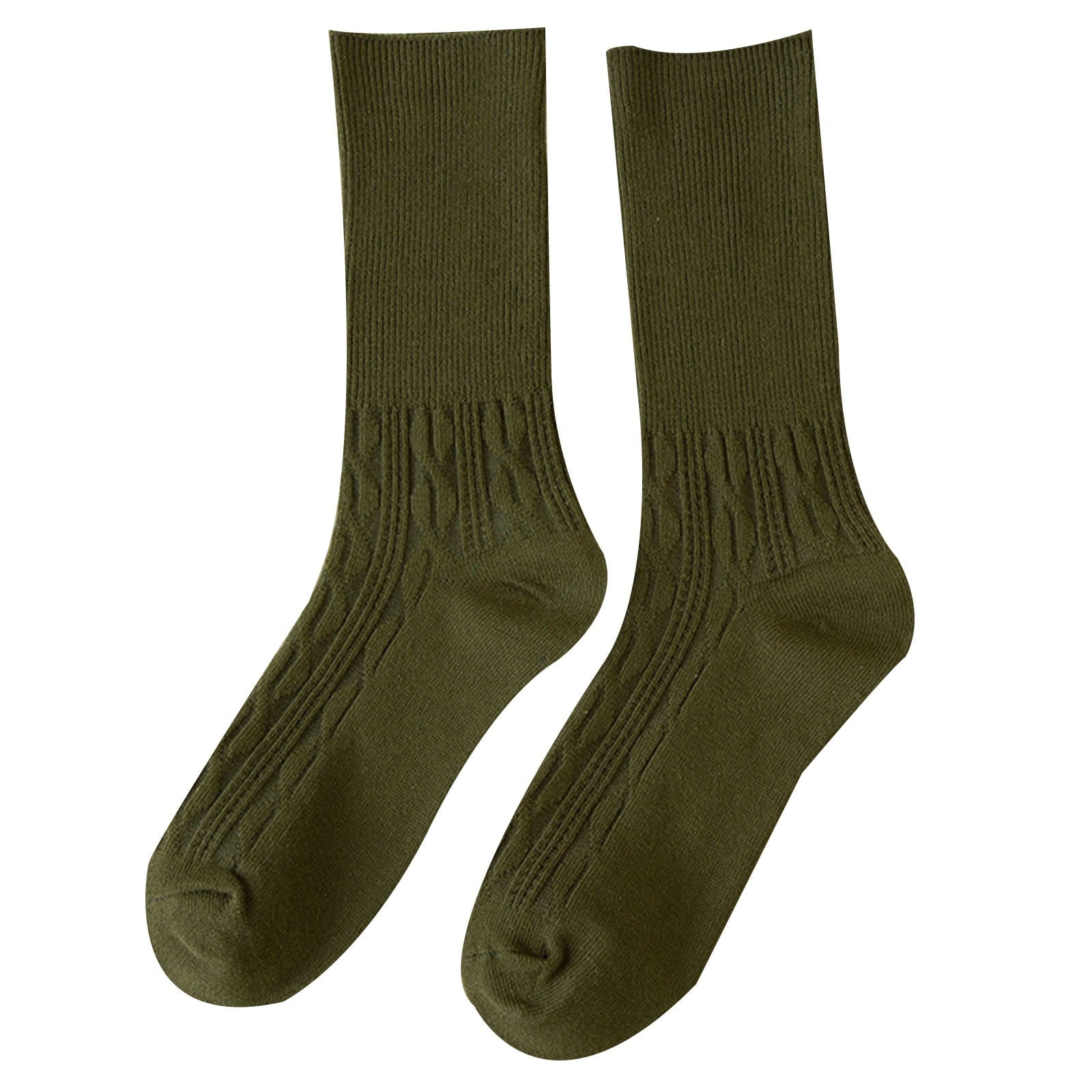 Charmgo Clearance Crew Socks for Women, Solid Color Warm Socks Wind ...