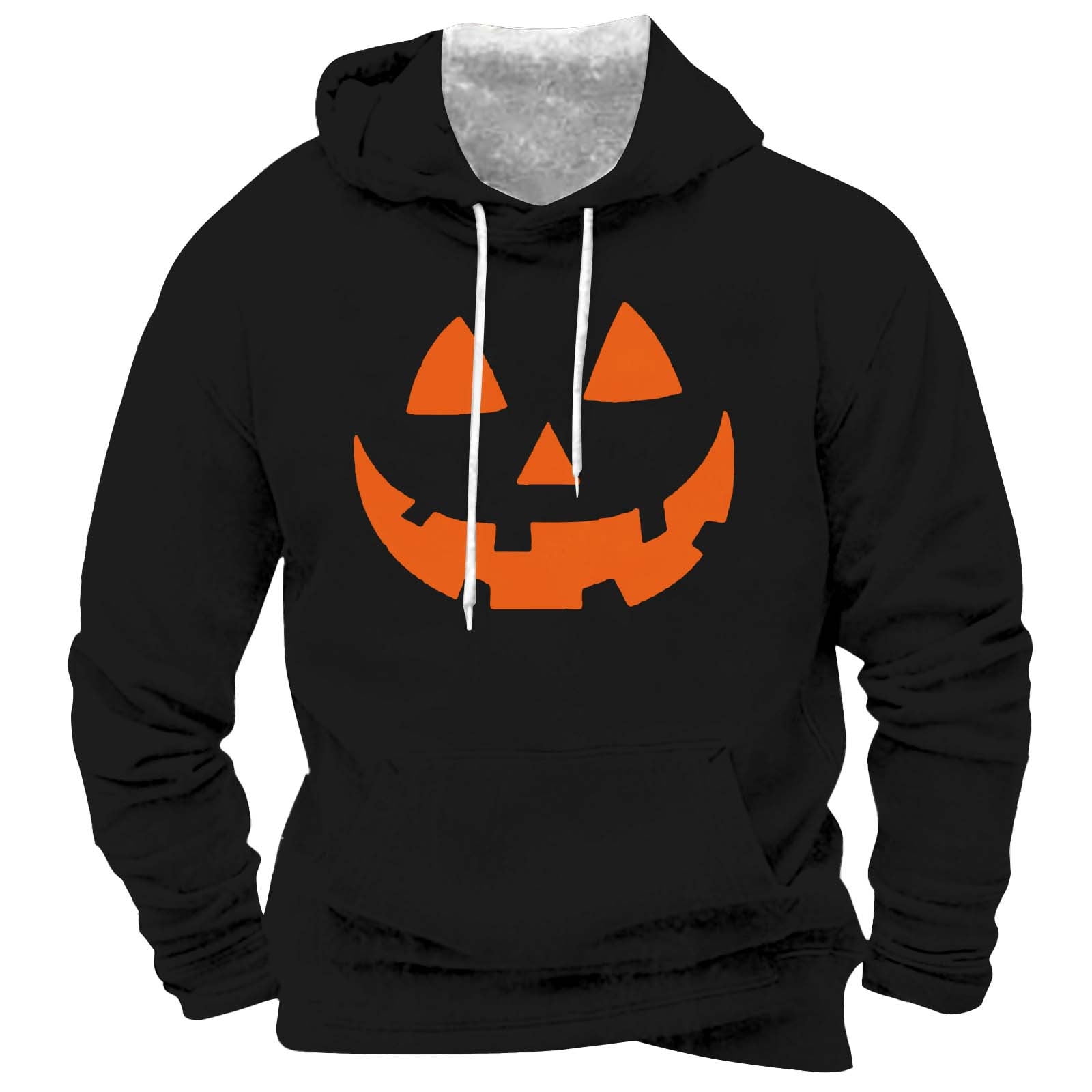 Charmgo Graphic Sweatshirts for Men, Men's Halloween Pumpkin 3D Print ...