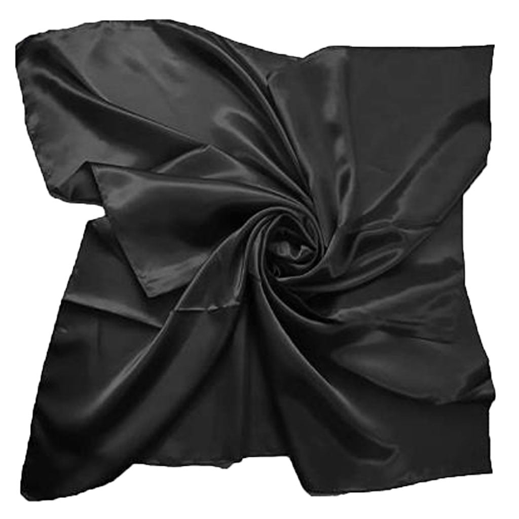 Charmgo Handkerchief Clearance, Satin Silk Large 90X90 Cm Square Plain ...