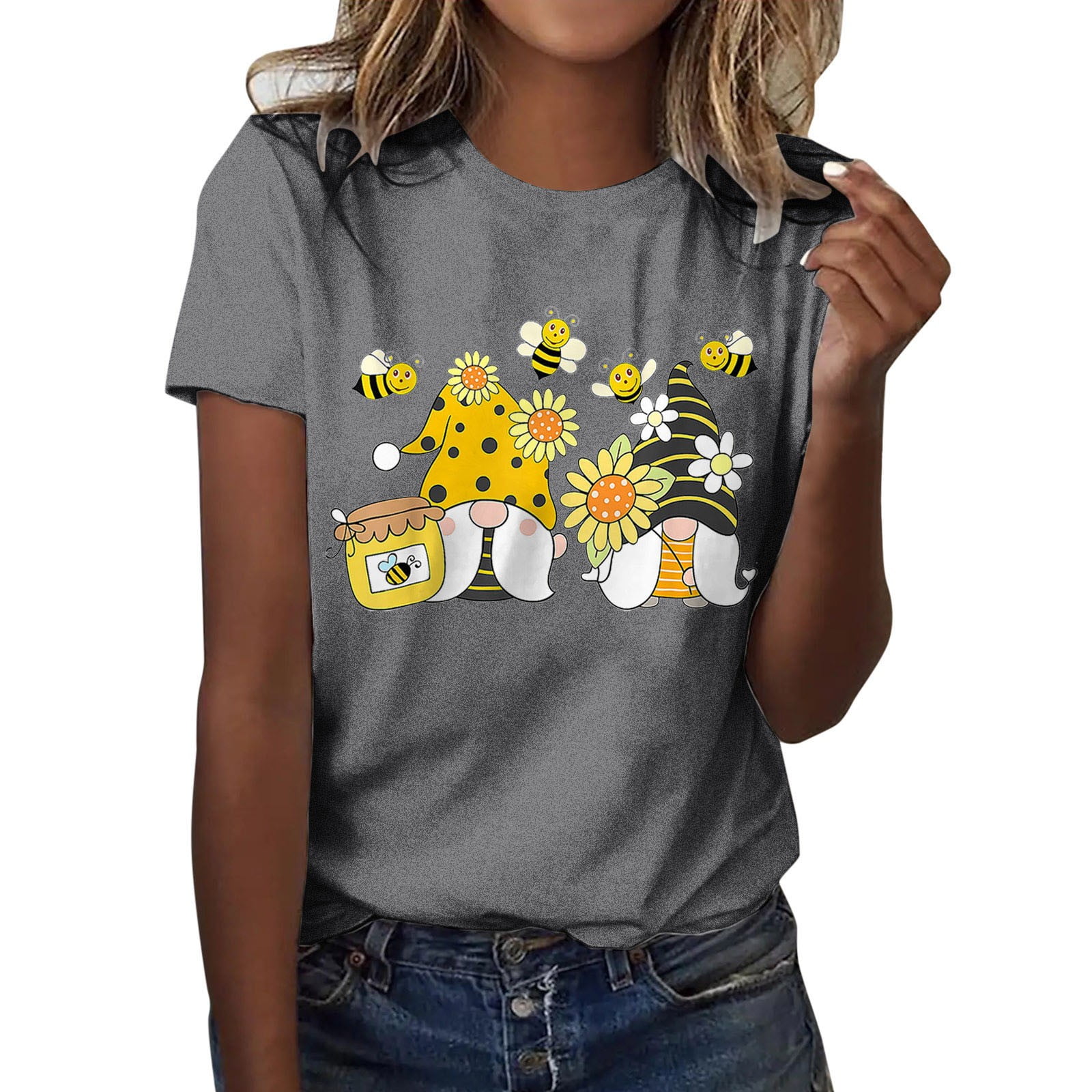 Charmgo Spring Womens Tops for Women 2024 Clearance, Women's Classic ...