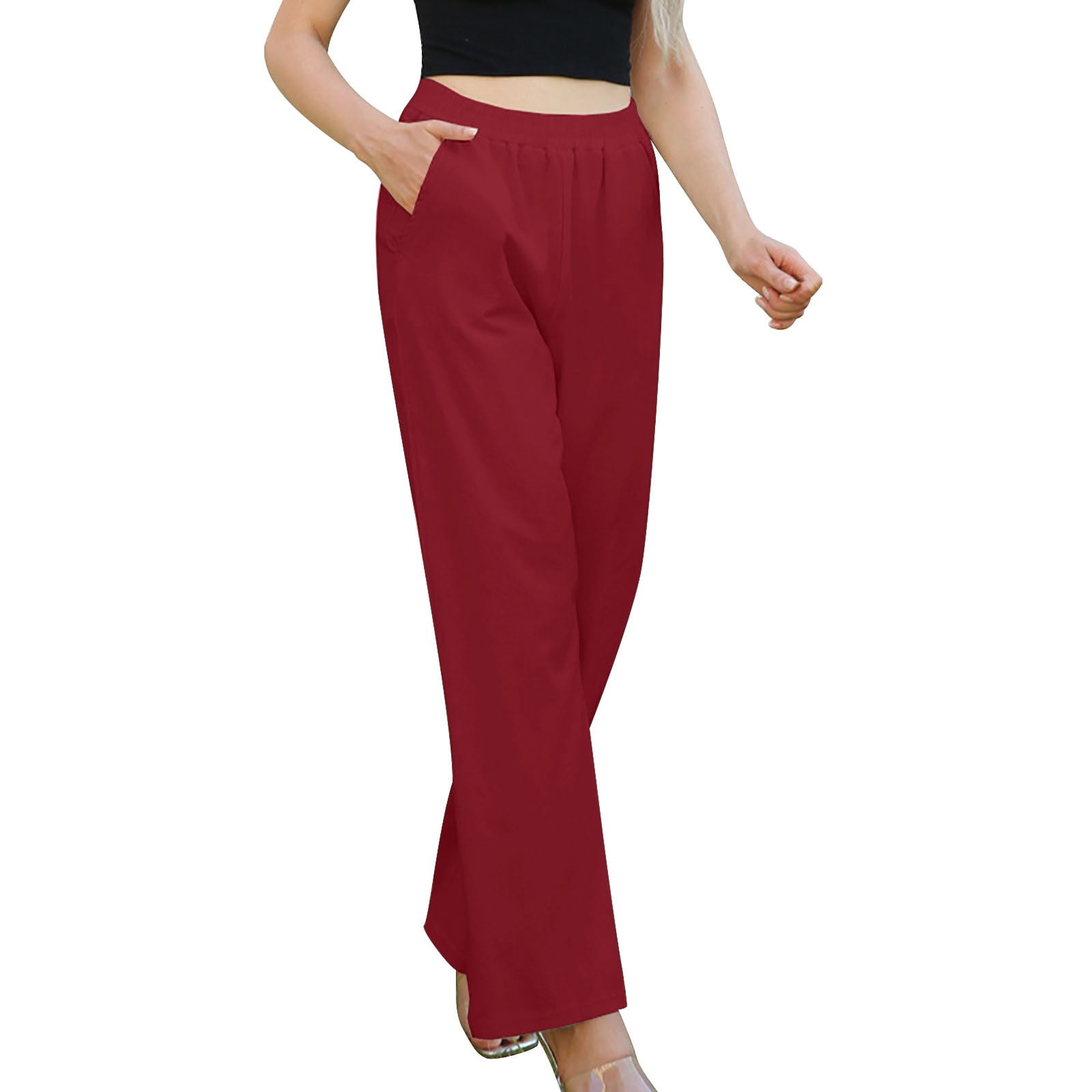 Charmgo Sweatpants Women Clearance, Women's Spring/Summer New Solid ...