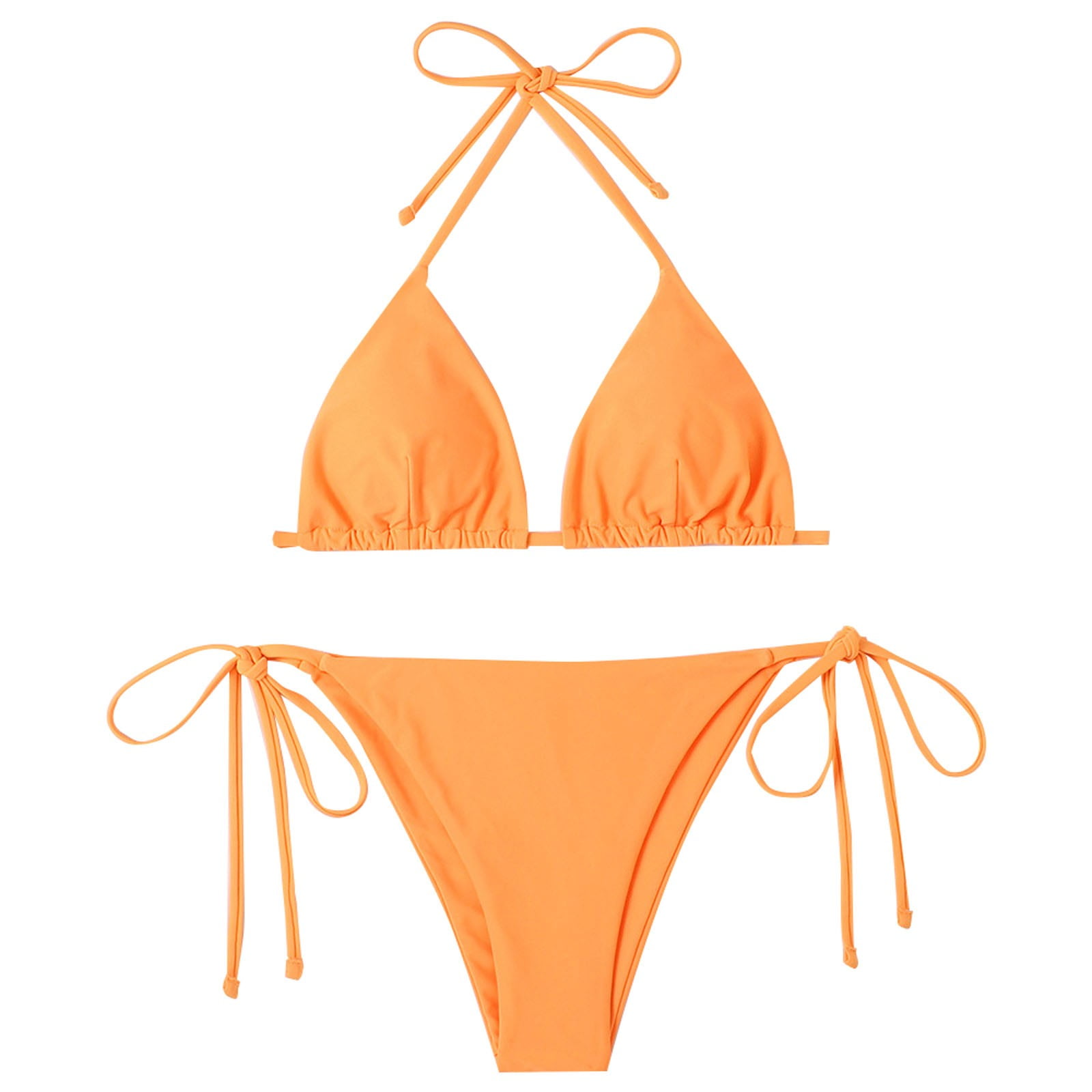 Charmgo Swim Suits for Women 2024 Clearance, 2024 New Orange Strapless ...