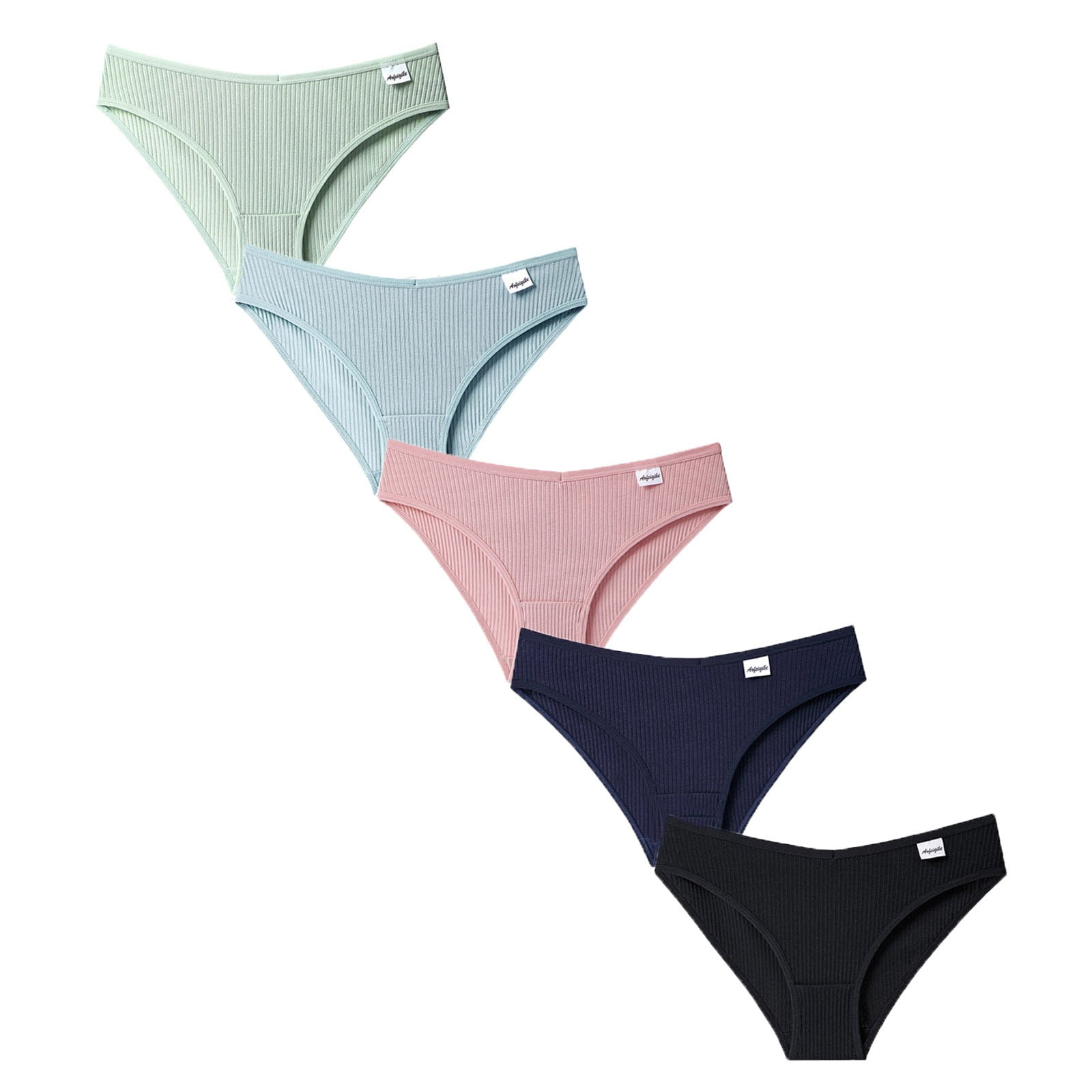 Charmgo Thongs for Women Clearance, Women 5 Pcs Panties Underwear ...