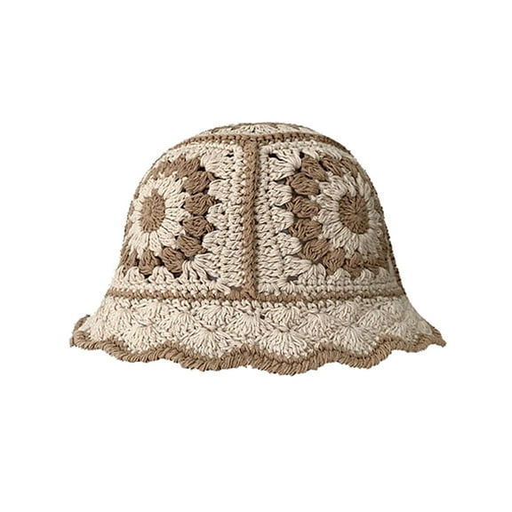Bucket Hats For Woman Crochet Bucket Hat For Knit Cap Handmade Foldable ...