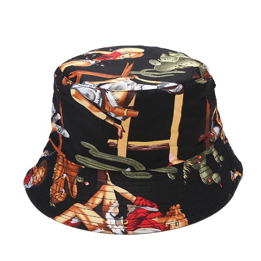 Charmgo Trucker Hat Clearance, Men and Women Floral Print Two-Sided ...