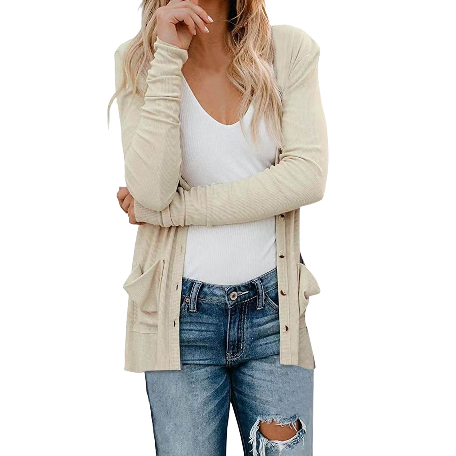 Charmgo Women's Cardigans Clearance, Long Sleeve Cardigan for Women ...
