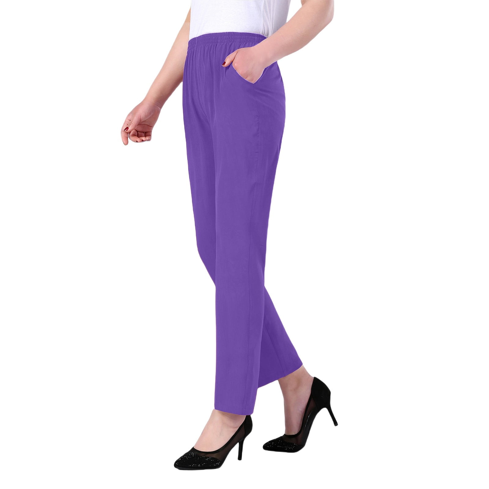 Charmgo Womens Dress Pants Women's Spring/Summer New Solid Color Loose ...
