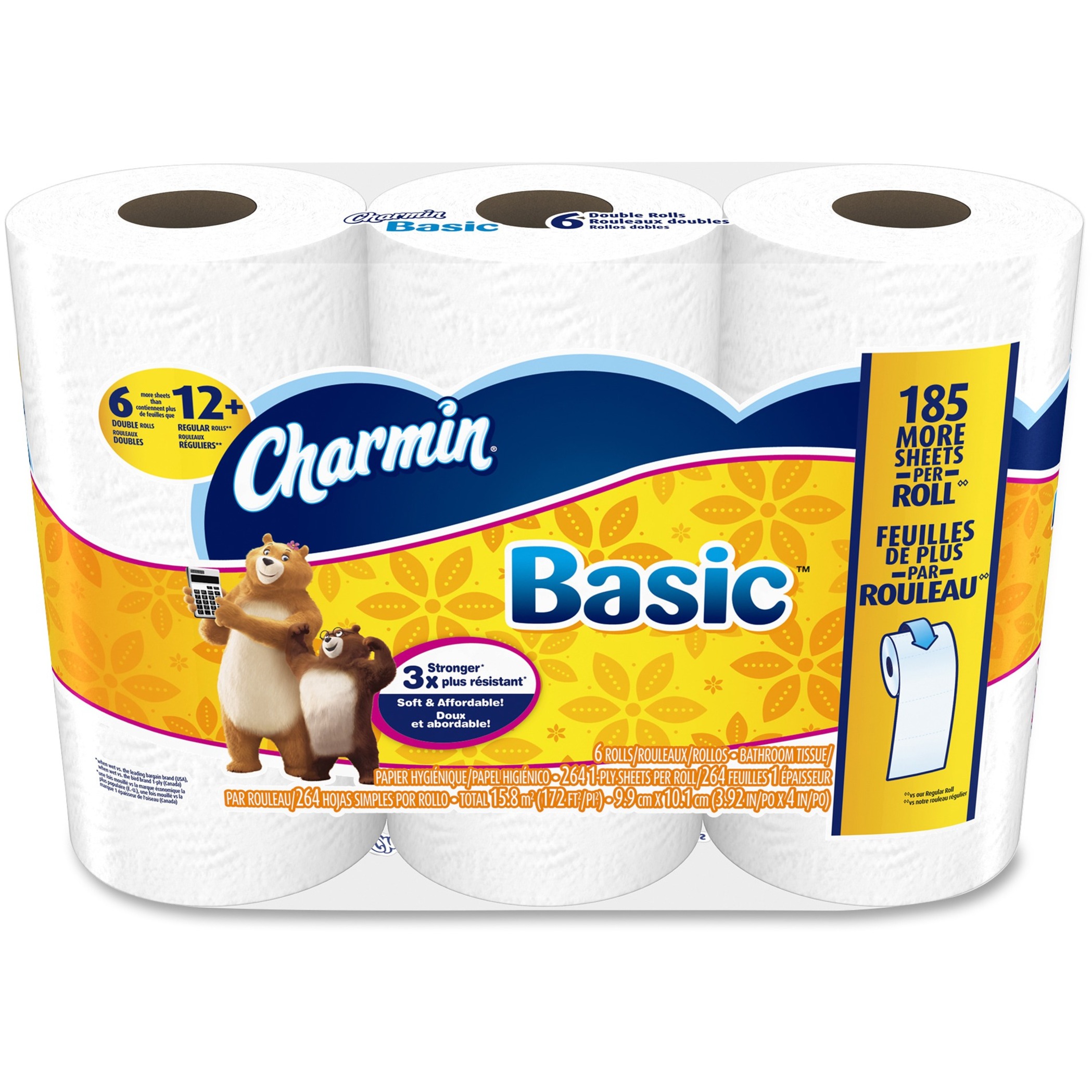 Charmin Basic Bathroom Tissue - 6 CT - Walmart.com