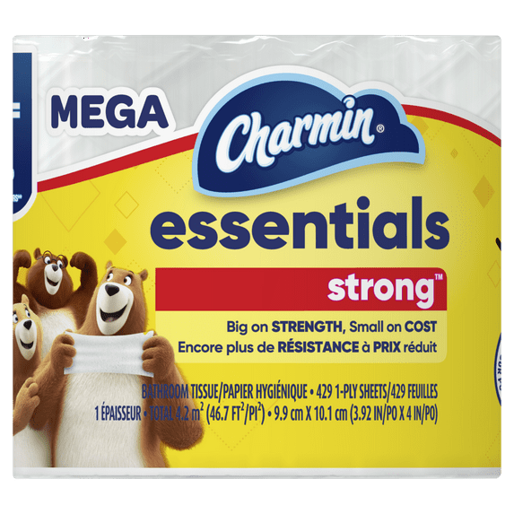 Charmin Essentials Strong Toilet Paper, 1 Count - Walmart.com