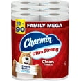 Charmin Toilet Paper Ultra Strong Clean Touch, 18 Family Mega Rolls ...