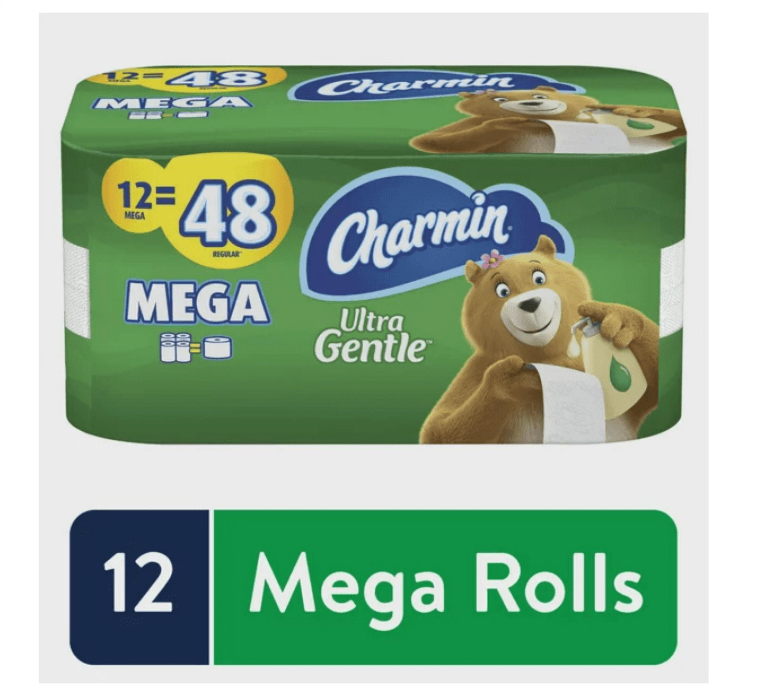 Charmin Ultra Gentle Toilet Paper, 12 Mega Rolls - Walmart.com