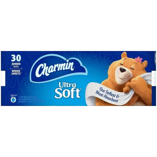Bulk Charmin Ultra Soft Bathroom Tissue, 30 Jumbo Rolls - Walmart.com