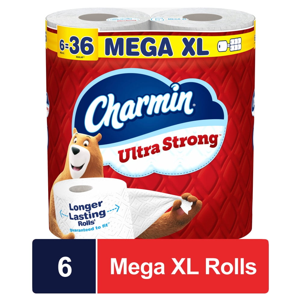 Charmin Ultra Strong 6 Mega XL Toilet Paper Rolls, 6 rolls - Walmart.com