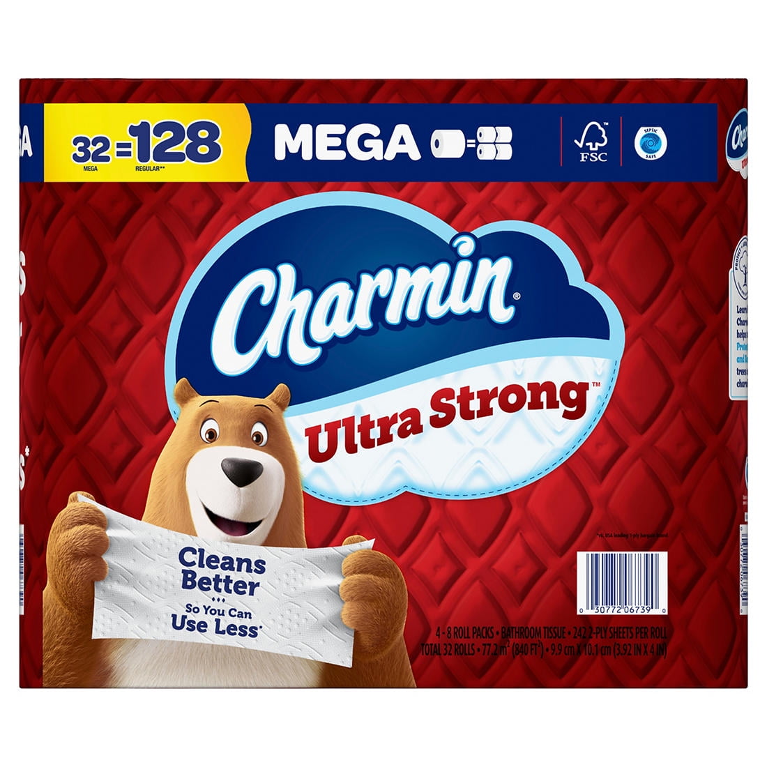 Charmin Ultra Strong Mega Roll Toilet Tissue Paper, 32 ct - Walmart.com