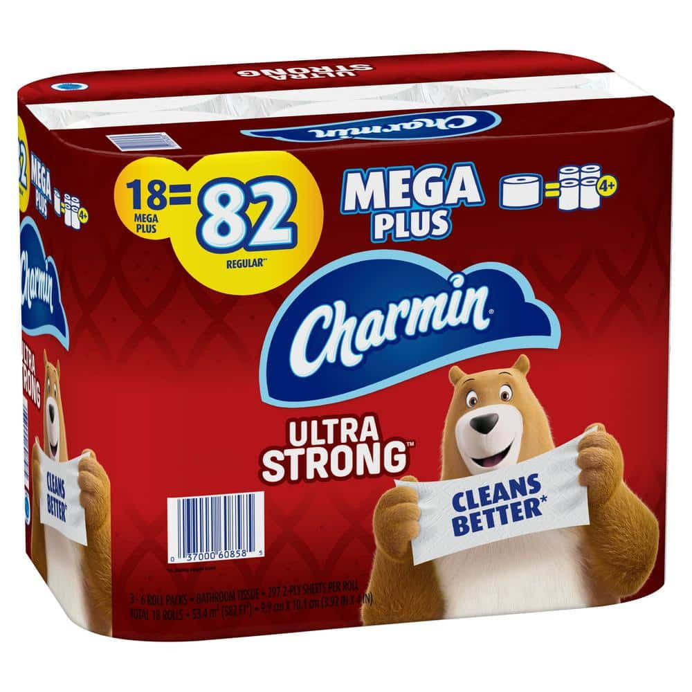 Charmin Quality Ultra-Strong Toilet Tissue, 18 Mega Plus Rolls ...