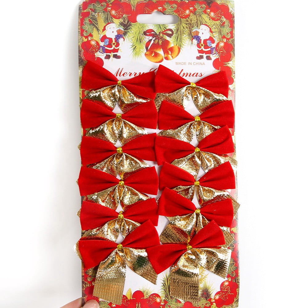 Charming 12pcs DIY Bows for Wreath Decoration - Perfect for Festive ...