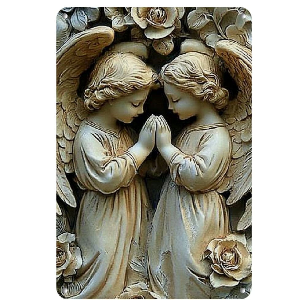 Charming Angel Iron Wall Sign - 8 "X12" | Versatile Decoration for ...