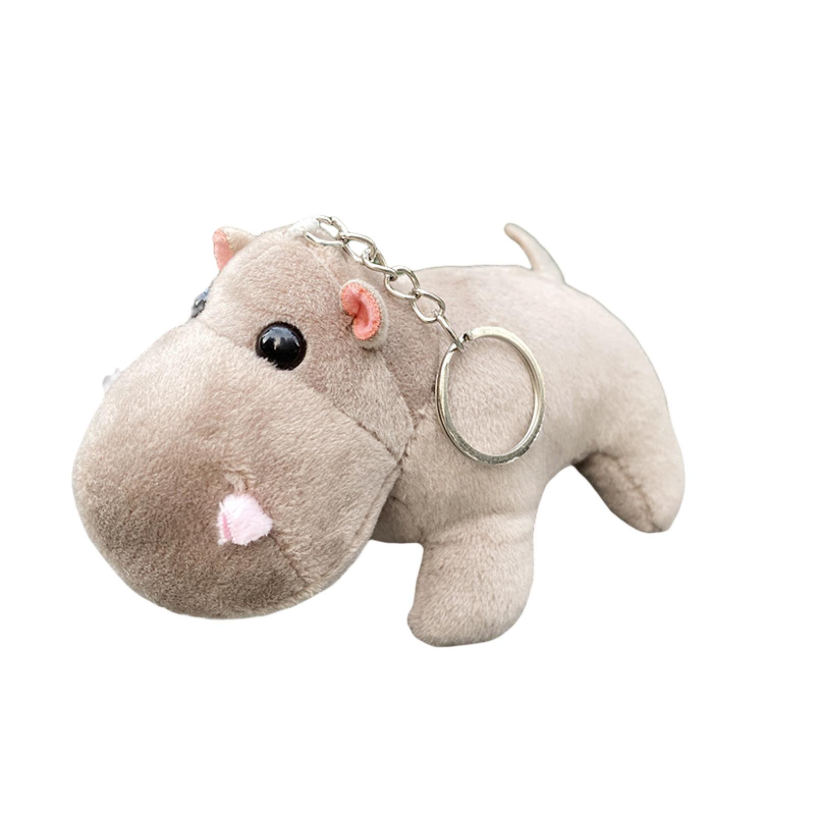 Charming Animal Keychain Plushies 14cm Prone Posture Tiger, Lion ...