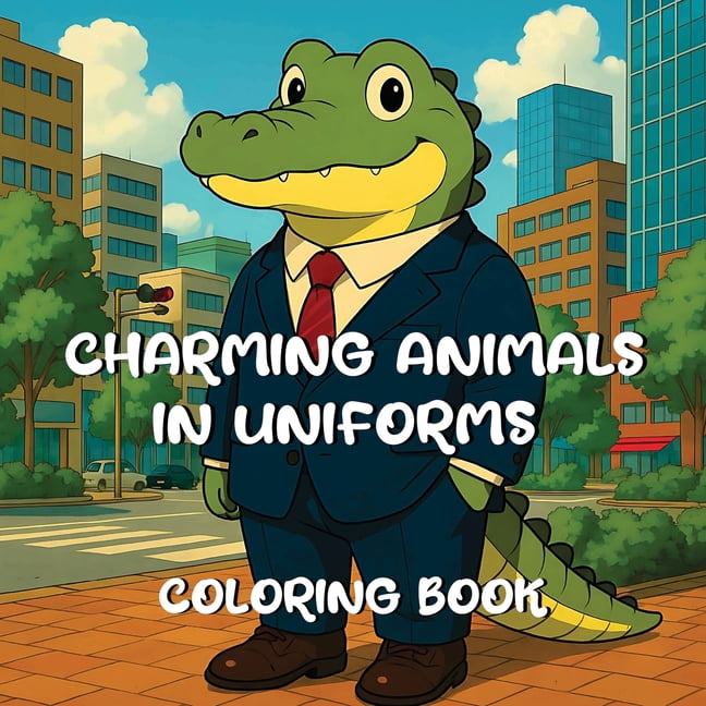 Charming Animals In Uniforms: Coloring Book, (Paperback) - Walmart.com