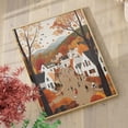 Charming Autumn Scene Old New England Town Cozy Cottagecore Fall Warm ...