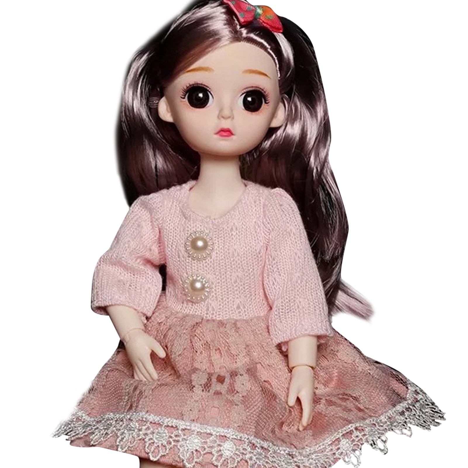 Charming BJD Doll Comfortable Grip Plastic Vivid Expression Realistic ...