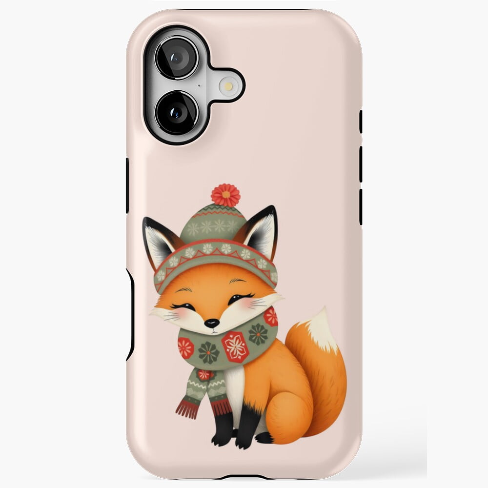 Charming Baby Fox in Nordic Style Holiday Phone Case 17 16 15 14 13 12 ...