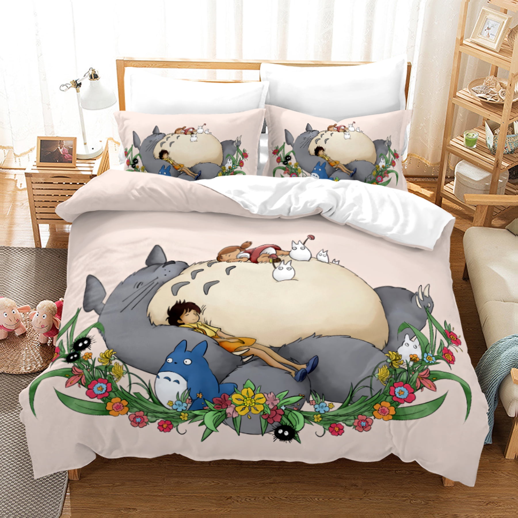 Charming Bedding Set Soft Pink Floral Design - Walmart.com