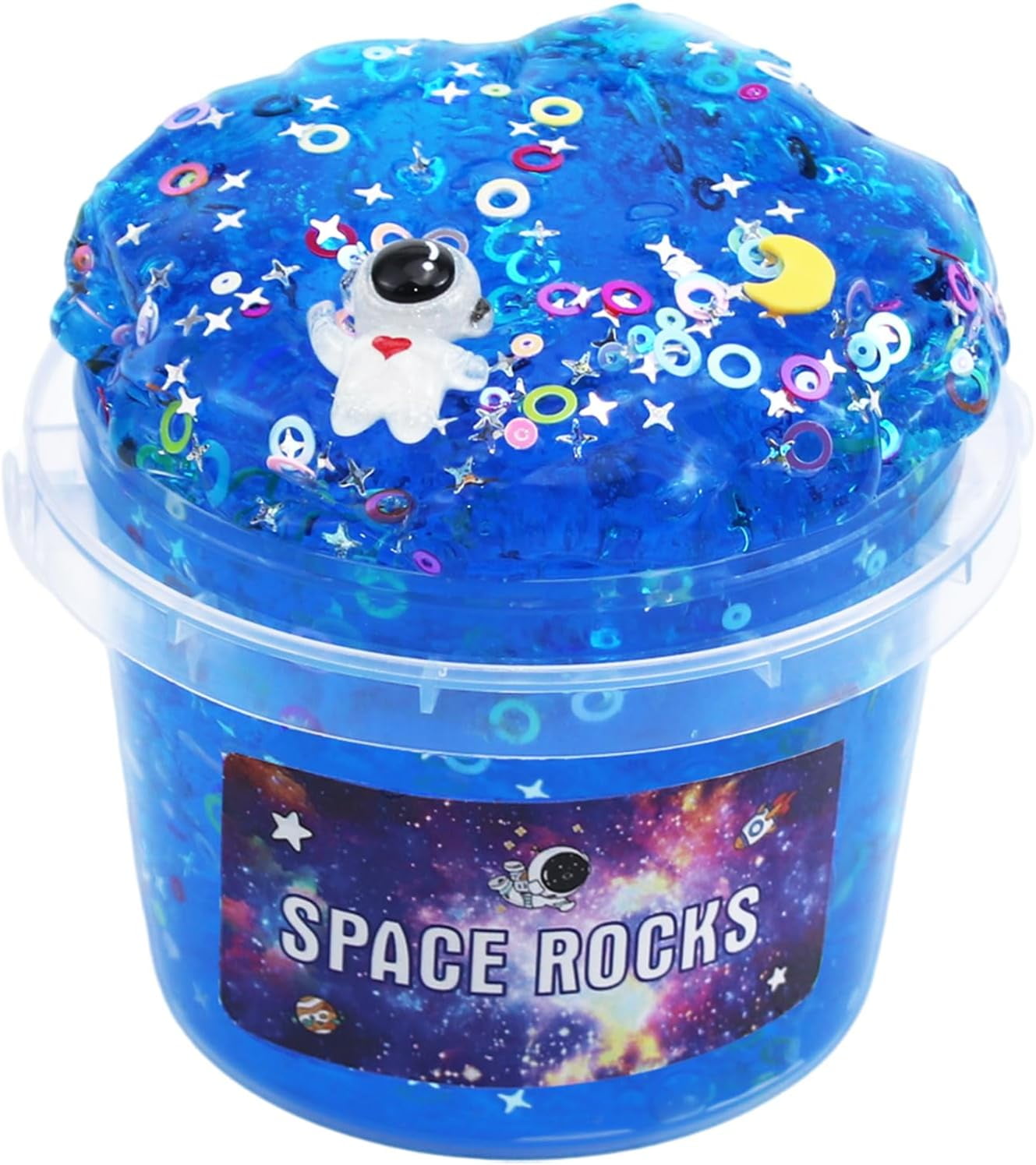 Charming Blue Crunchy Fishbowl Bead Slime,Super Soft and Non-Sticky ...