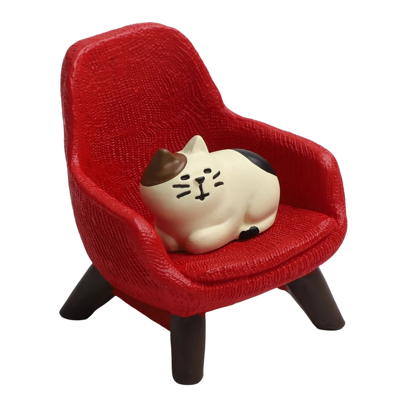 Charming Cartoon Cat Sofa Chair: Unique Resin Doll For Cozy Home Decor ...