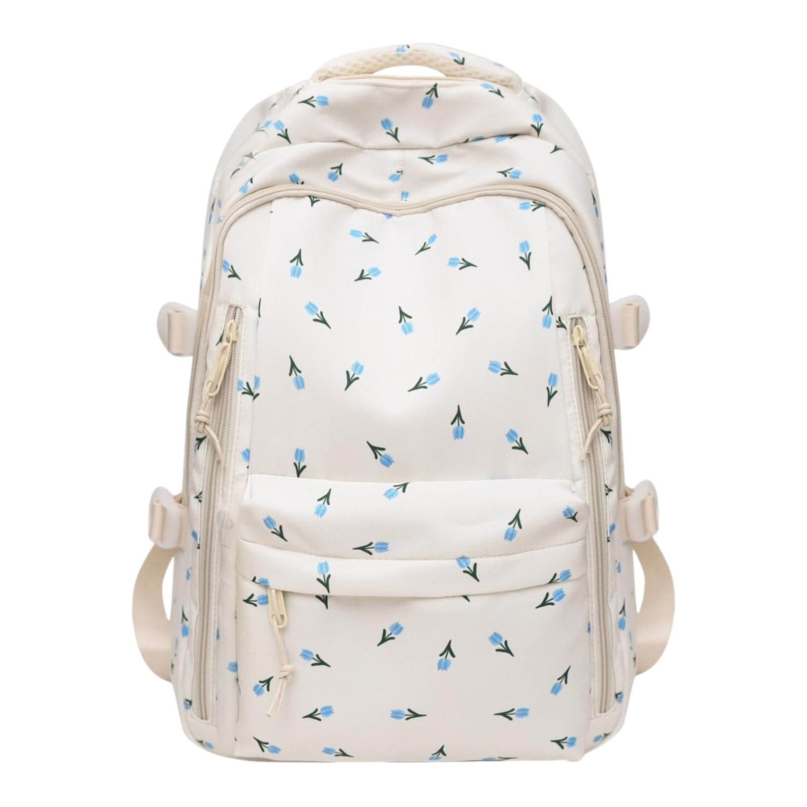 Charming Cherry And Flower Backpack With Cute Aesthetic Design, Kawaii ...
