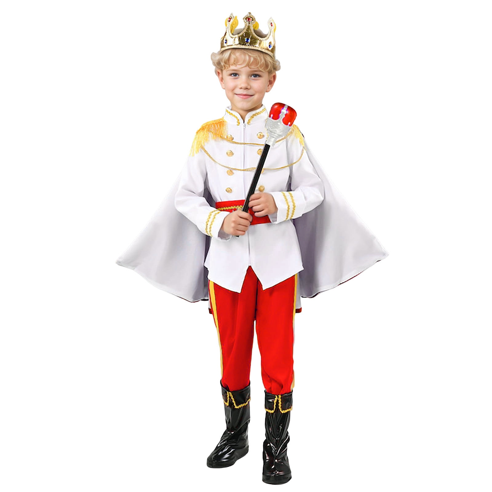 Charming Cost-ume for Boys Medieval Royal King Outfits for Kids ...