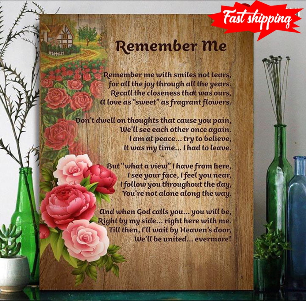 Charming Cottage Garden With Roses Remember Me Remember Me With Smiles ...