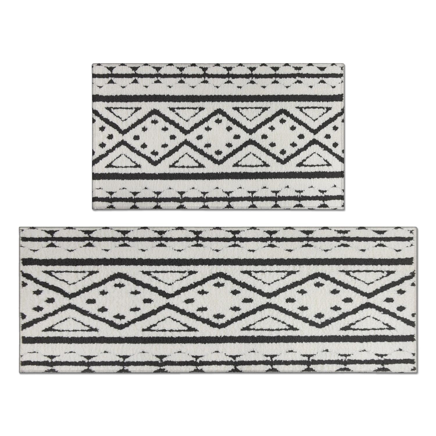 Charming Farmhouse Moroccan Throw Rug - Soft, Non-Slip, Low-Pile ...