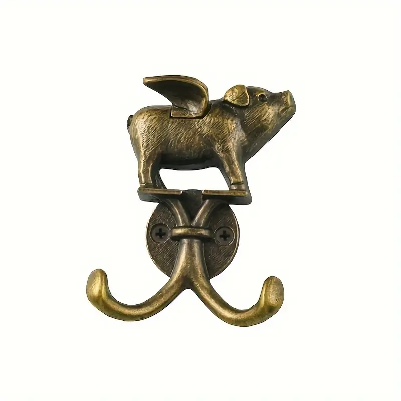 Charming Flying Pig Hook - Easy to Install, Polished Metal Kitchen ...