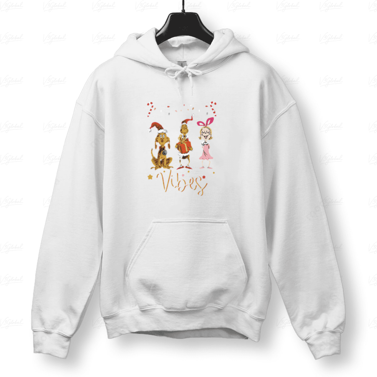 Charming Green One And Cindy Lou Holiday Christmas Cheer Scene Art ...