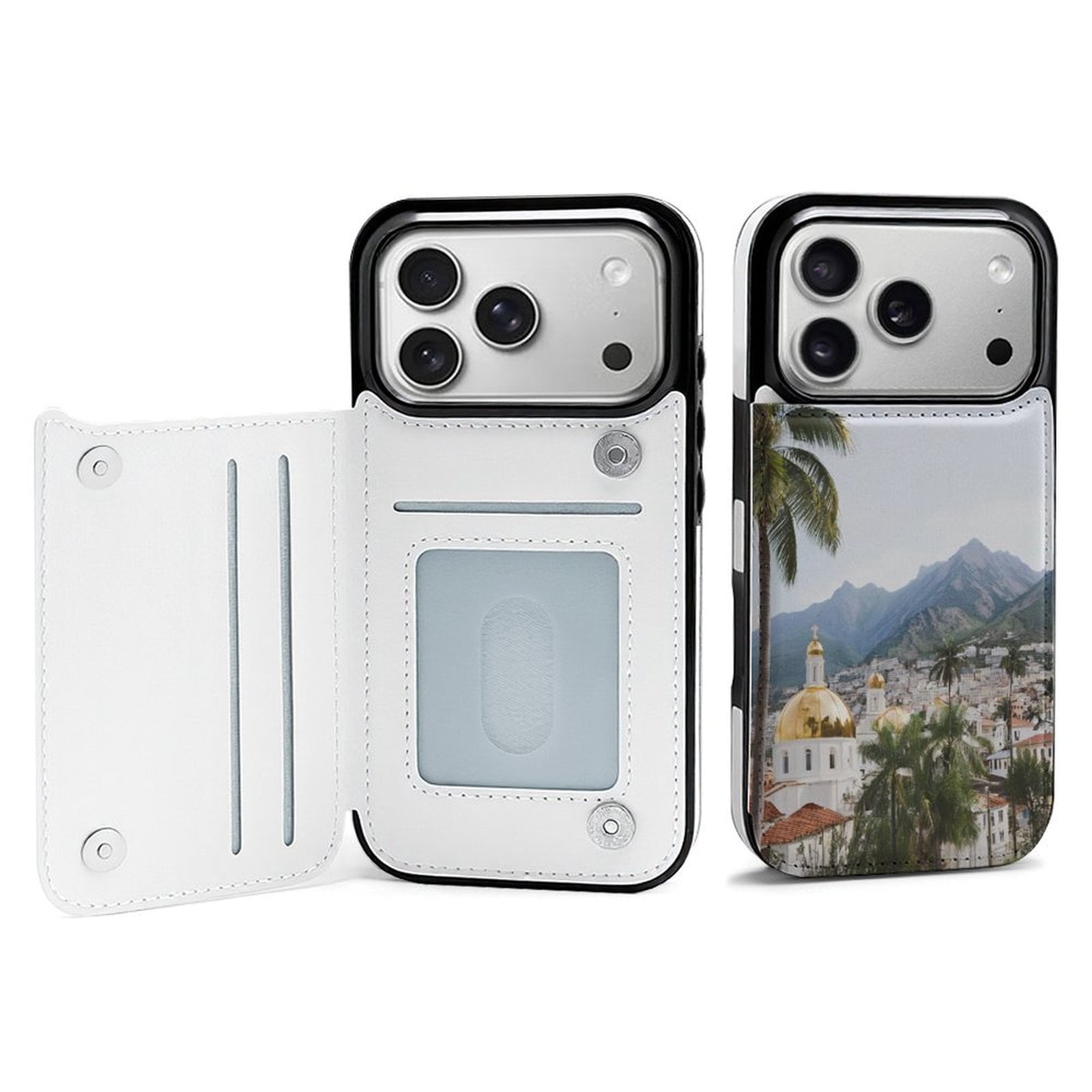 Charming Hillside Village Leather Wallet Case for iPhone 16 Pro Max ...