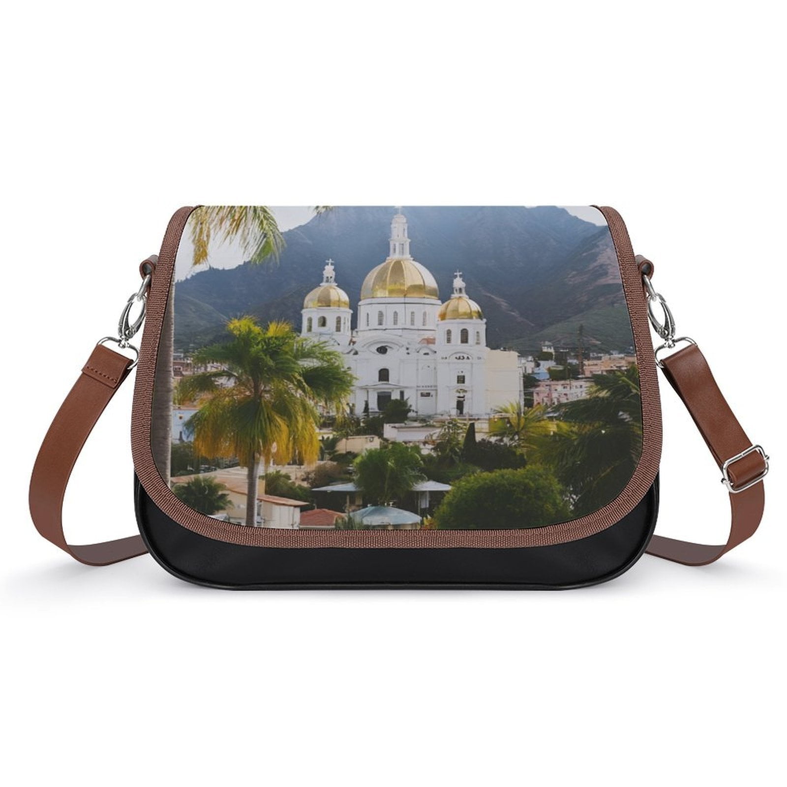 Charming Hillside Village Vintage Crossbody Bag For Women Medium ...