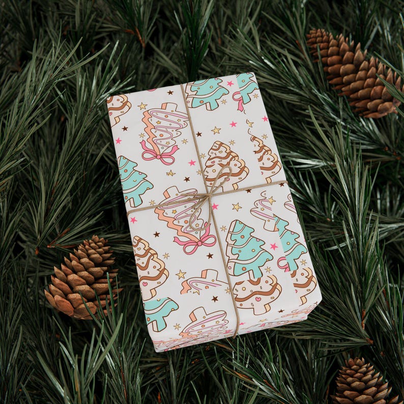 Charming Holiday Wrapping Paper, Gift Wrap for Christmas, Cute Animal ...
