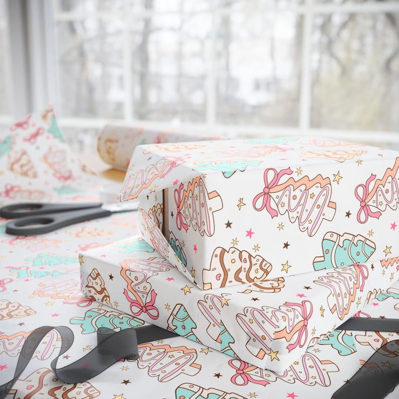 Charming Holiday Wrapping Paper, Gift Wrap for Christmas, Cute Animal ...