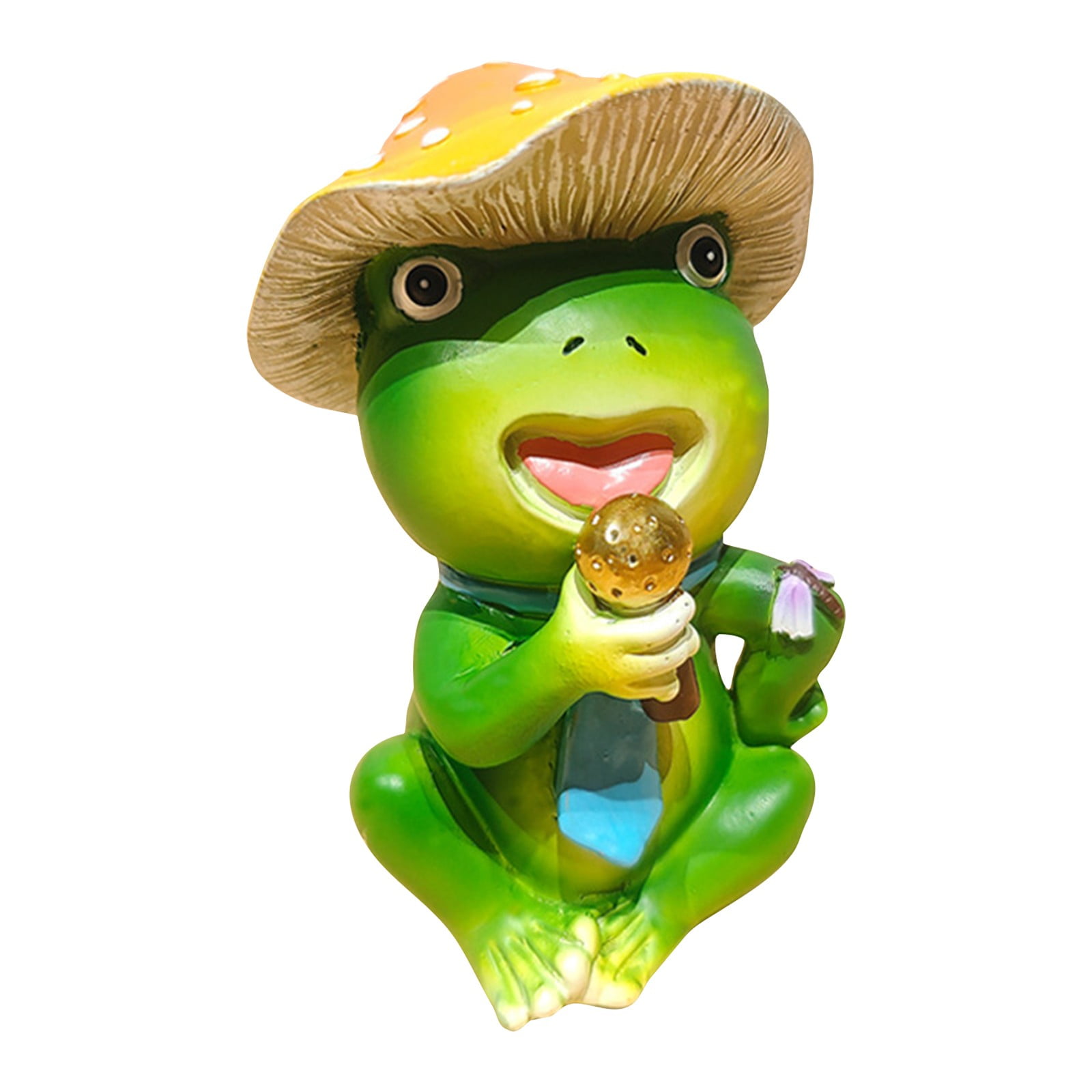 Charming Home Decor Cute Frog Resin Statue Ornaments with Invincible 4 ...