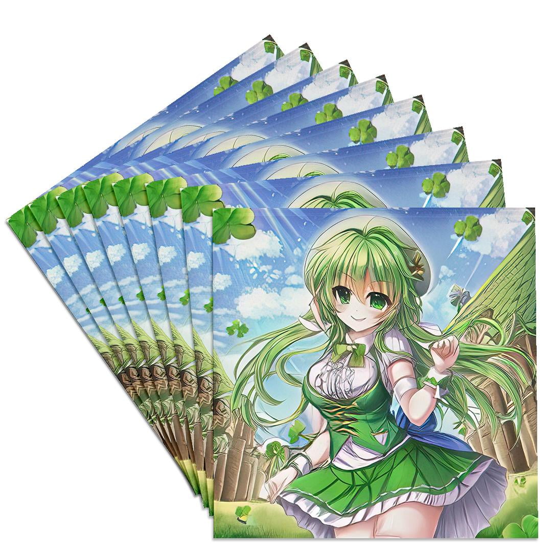 3drose, Charming Irish Elf Girl, Four Leaf Clover. Good Luck for You ...