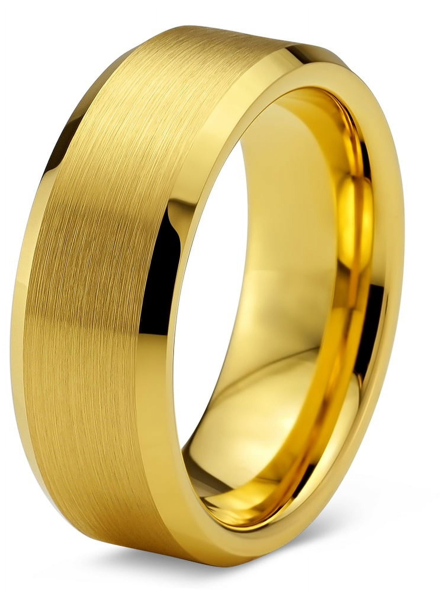 Charming Jewelers Tungsten Wedding Band Ring 8mm for Men Women Comfort ...
