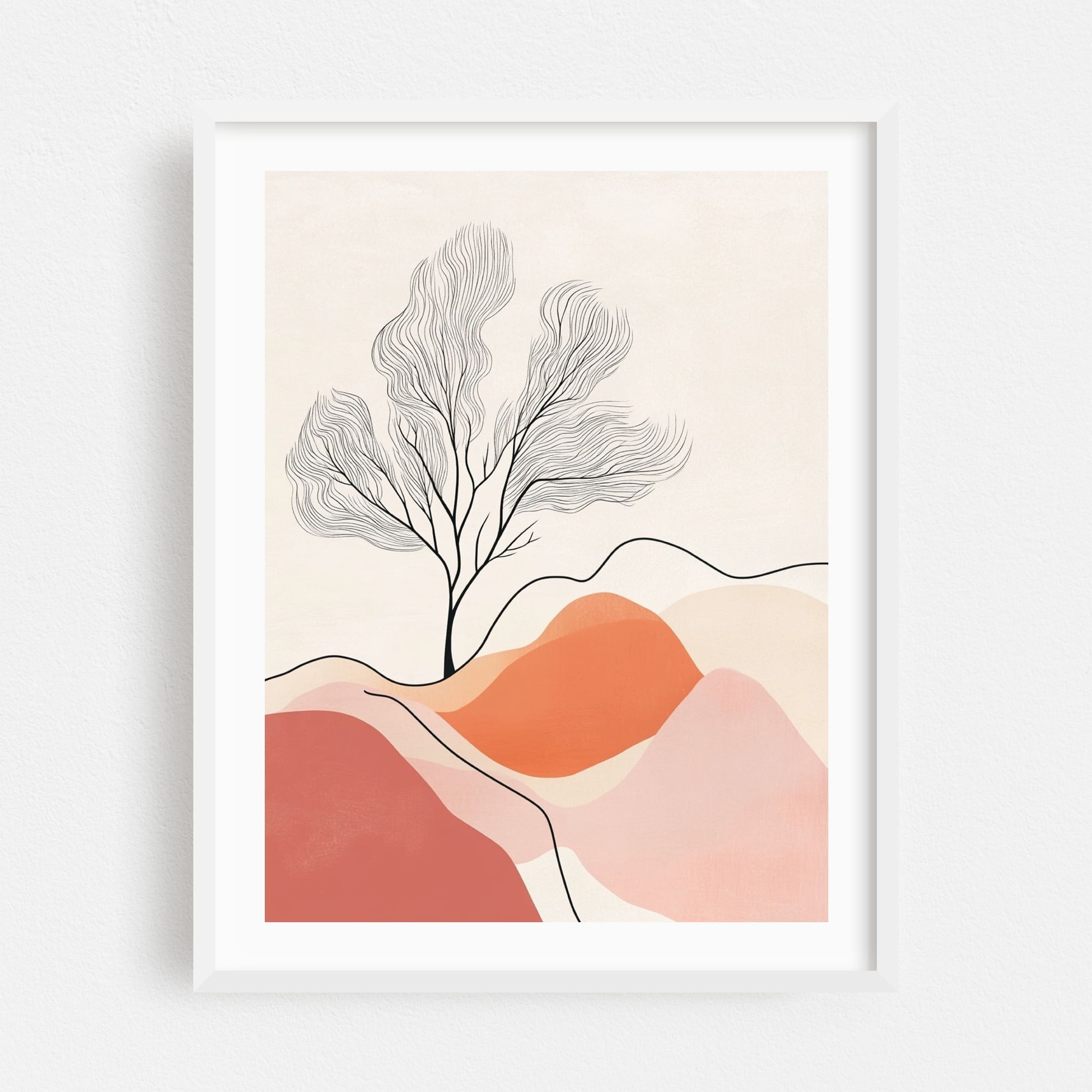 Charming Minimalist Flower Illustration - Line Drawing Minimalist ...