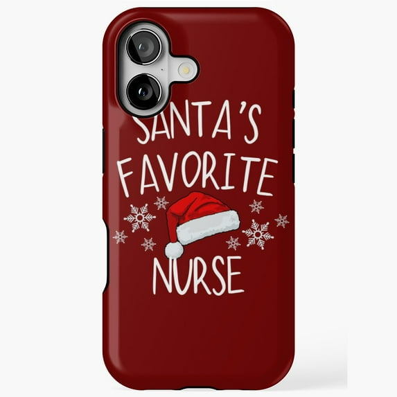 Charming Nurse Holiday Tree Cheer Art iPhone 17 through 11 Pro Max ...