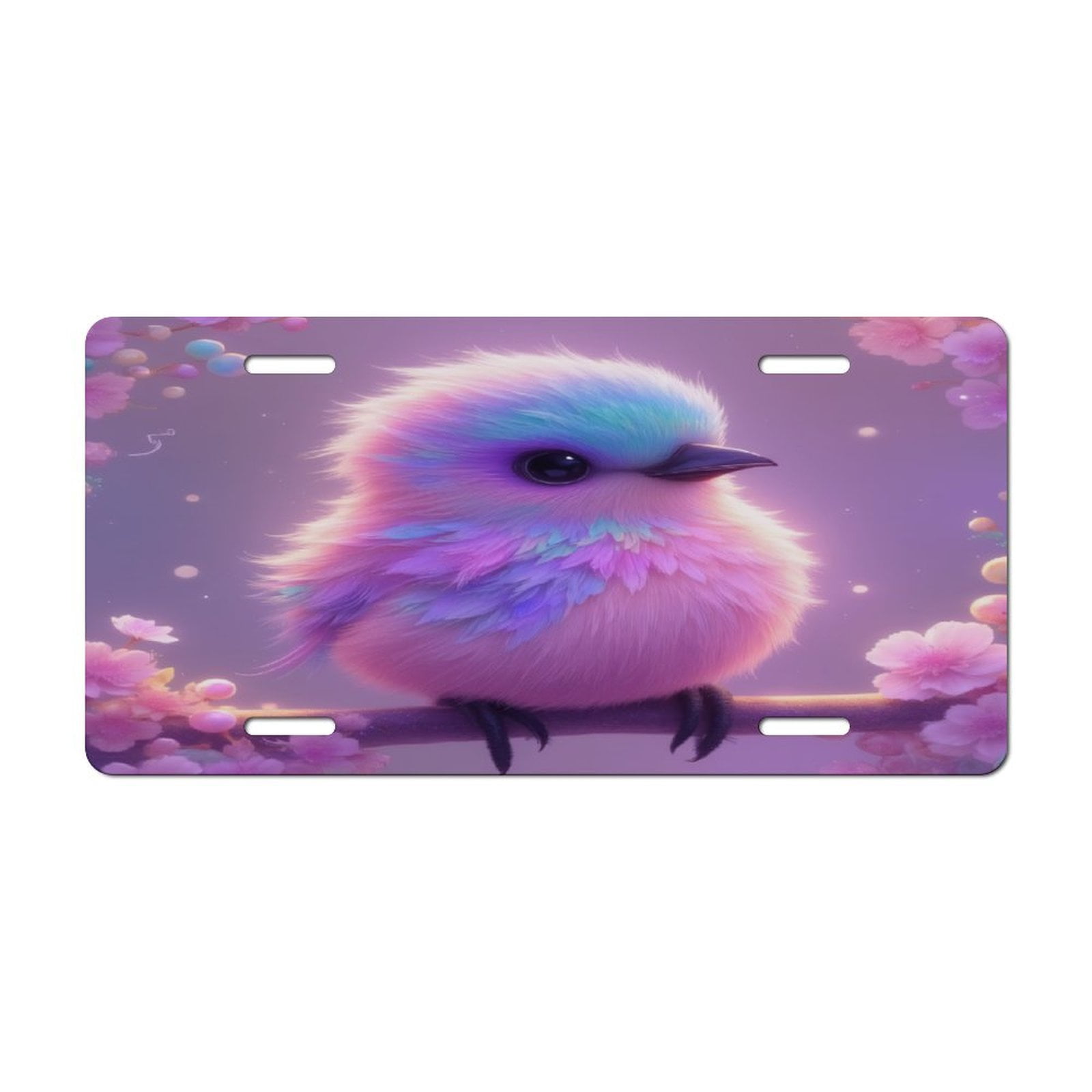 Charming Pastel Bird Car Decorative Front License Plate,Vanity Tag ...
